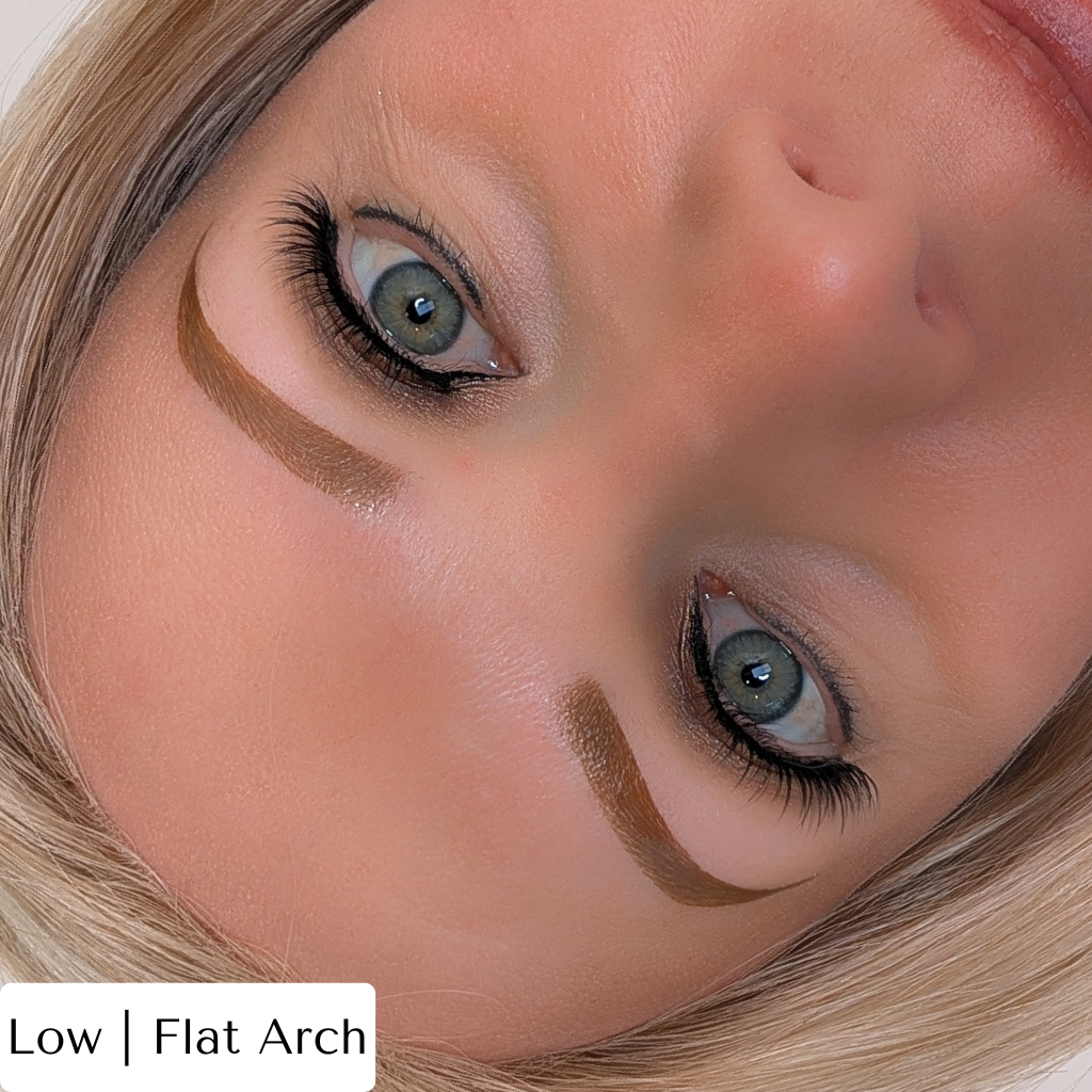 flat eyebrows